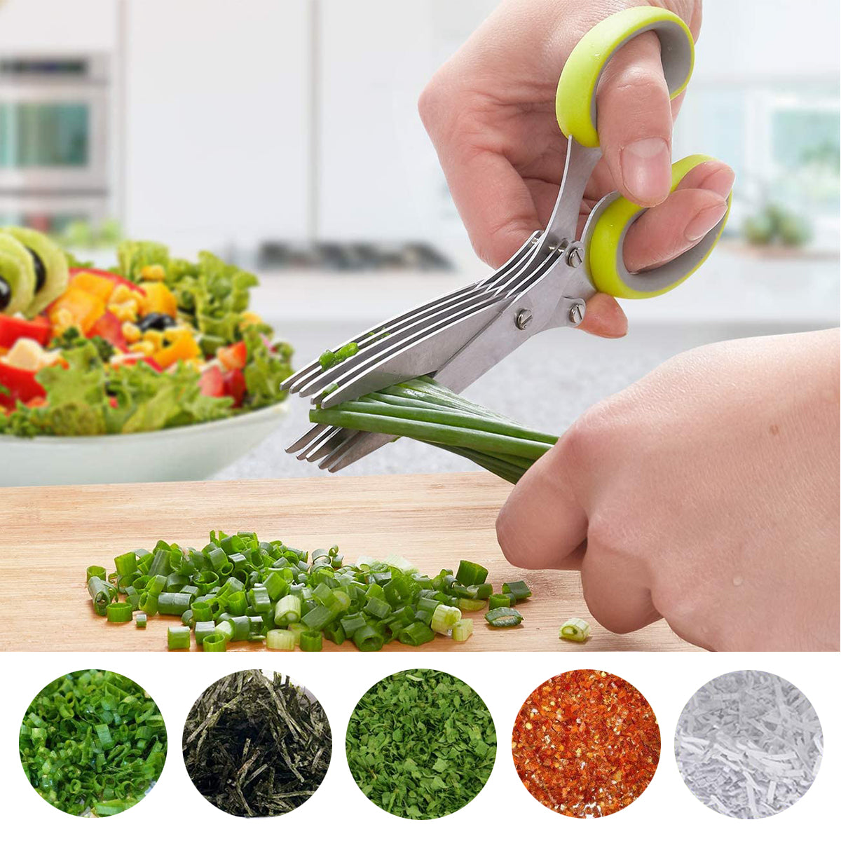 Multi-layered Herb Scissor | Blue Spatula